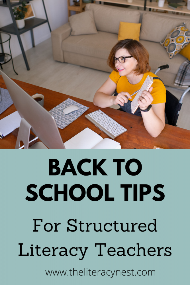 Back to School Tips for Structured Literacy Teachers - The Literacy Nest
