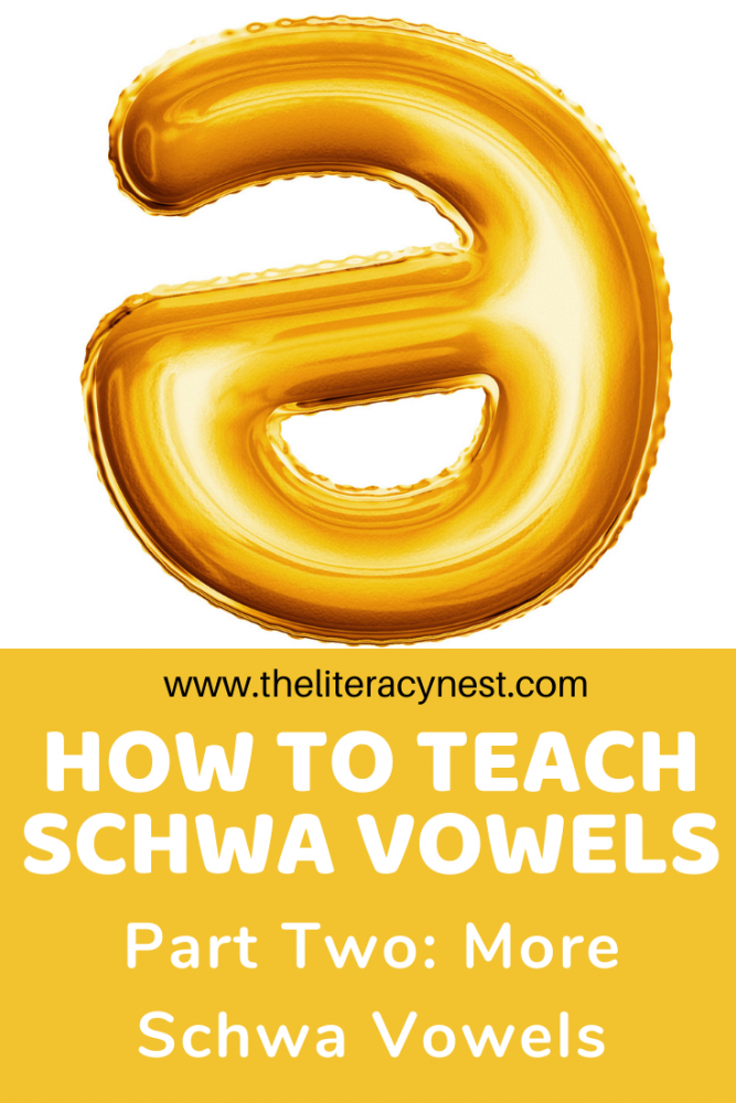 How to Teach Schwa Vowels Part 2: Tips for Teaching Other Schwa Vowels ...