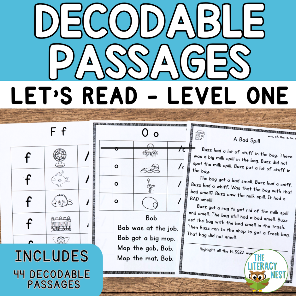 Advanced Orton-Gillingham Decodable Passages Lessons Level 1 - The ...