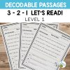 Level 1 Decodable Passages for Orton-Gillingham Lessons - The Literacy Nest