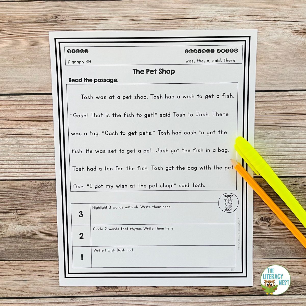 Level 1 Decodable Passages for Orton-Gillingham Lessons - The Literacy Nest