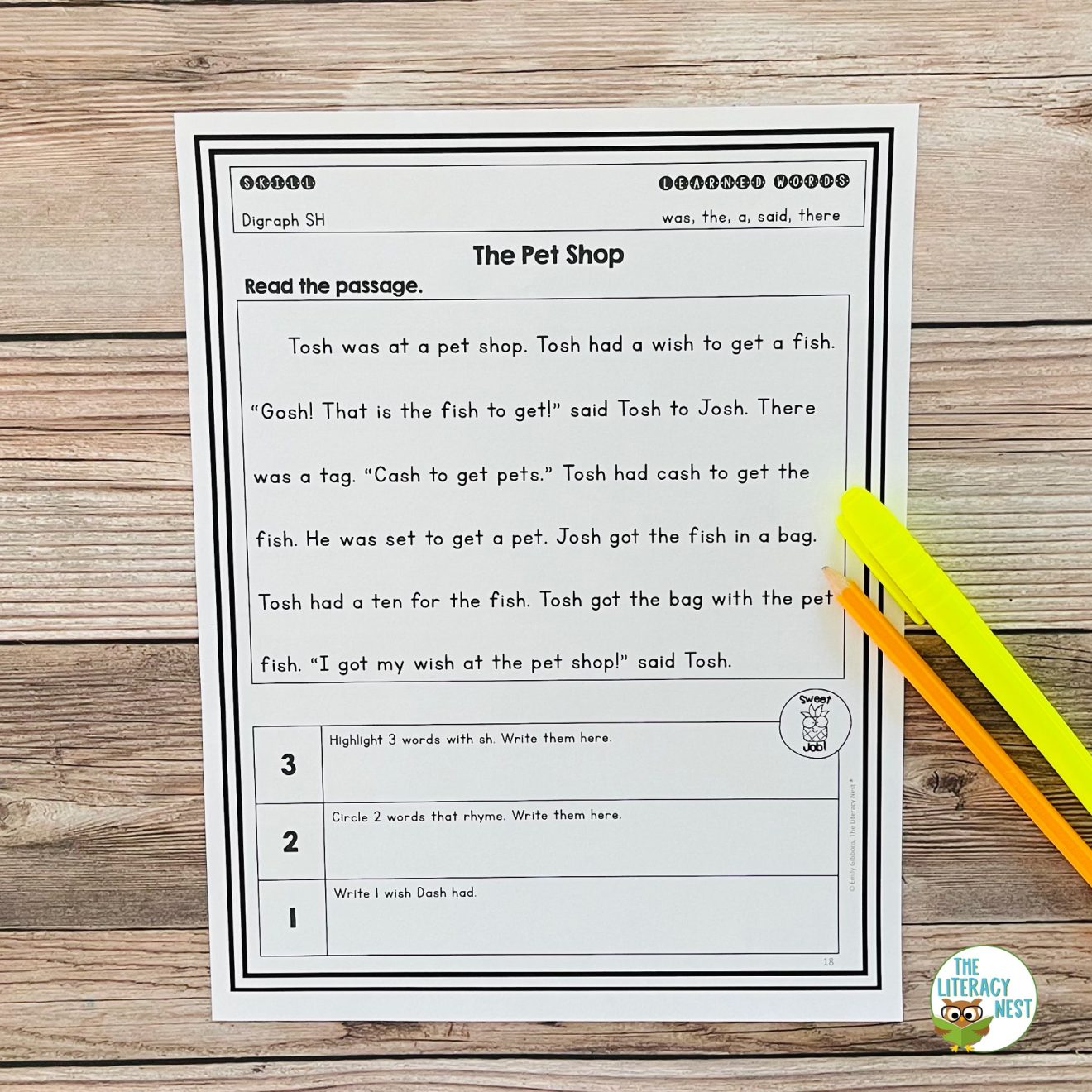 Level 1 Decodable Passages for Orton-Gillingham Lessons - The Literacy Nest