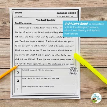 Level 2 Decodable Passages for Orton-Gillingham Lessons - The Literacy Nest