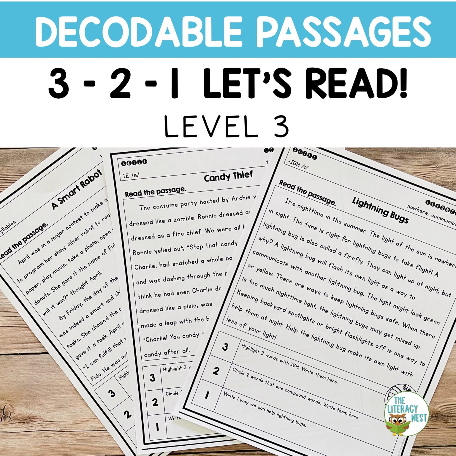 Level 3 Decodable Passages for Orton-Gillingham Lessons - The Literacy Nest