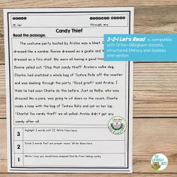 Level 3 Decodable Passages for Orton-Gillingham Lessons - The Literacy Nest
