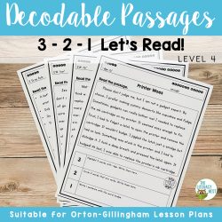 Decodable Passages for Orton-Gillingham Lessons Level 4 - The Literacy Nest