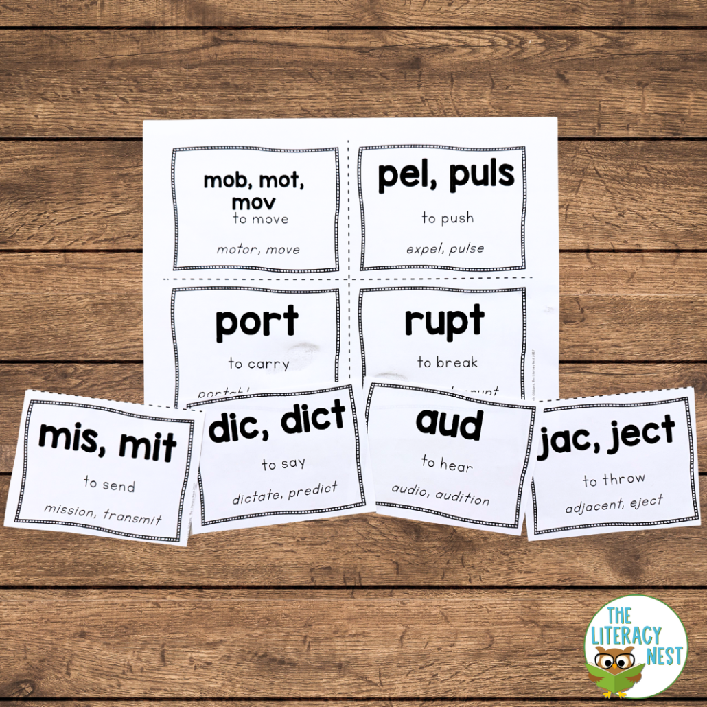 Morphology Activities Latin Roots and Greek Forms - The Literacy Nest