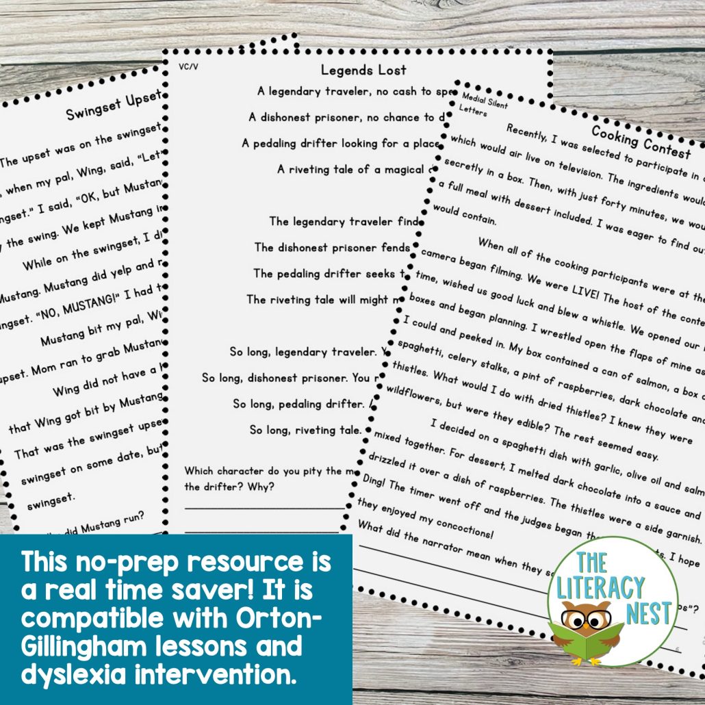Decodable Texts and Passages for Advanced Orton-Gillingham Lessons ...