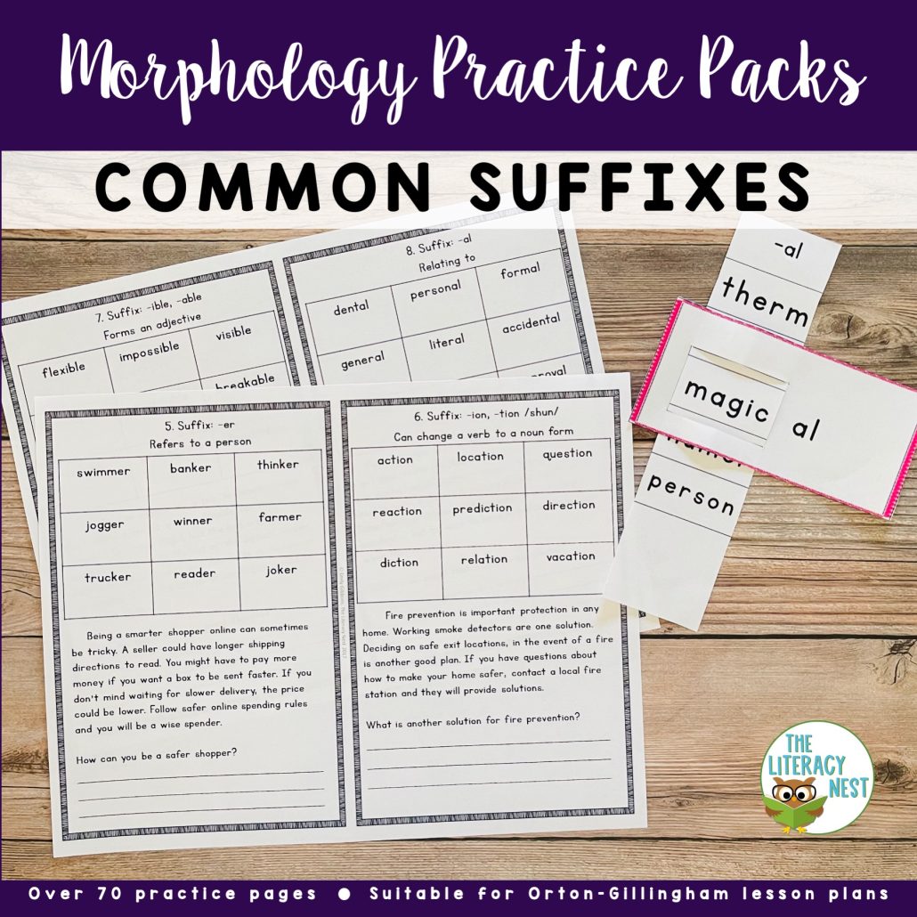 Decodable Passages for Prefixes and Suffixes FREEBIE - The Literacy Nest