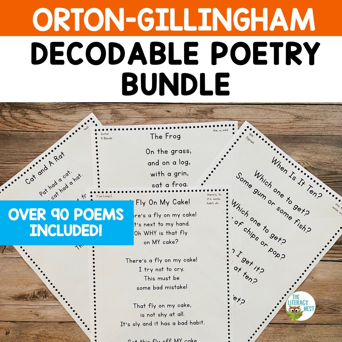 Phonics Poems Decodable Poetry for Orton Gillingham Activities - The ...