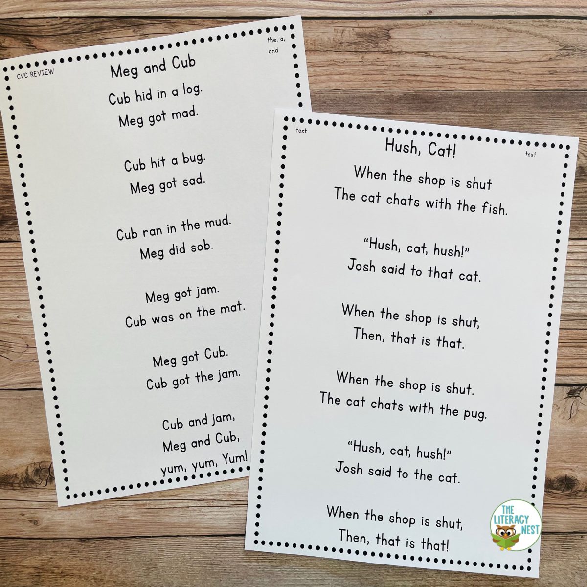 Phonics Poems Decodable Poetry for Orton Gillingham Activities - The ...