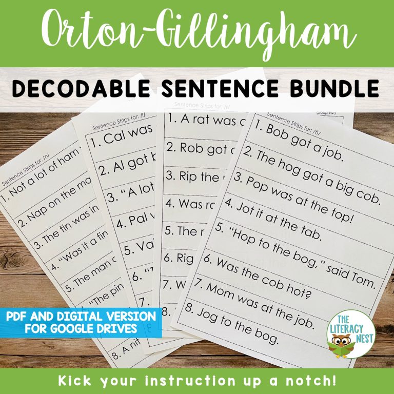 Digraphs Decodable Reading Passages for Orton-Gillingham Lessons - The ...
