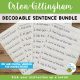 Decodable Sentences for Orton-Gillingham Lesson Plans BUNDLE - The ...