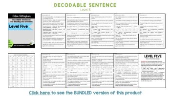 Decodable Sentences for Orton-Gillingham Lesson Plans BUNDLE - The ...