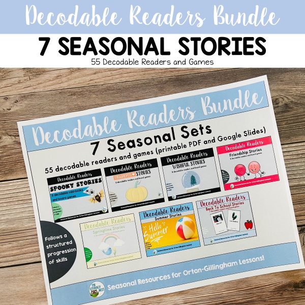 Decodable Readers for the Science of Reading SEASONAL BUNDLE - The ...