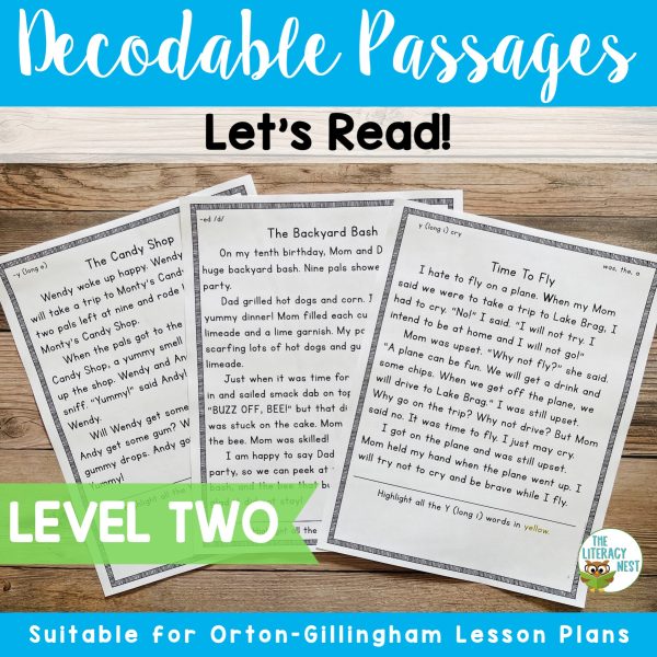 Digraphs Decodable Reading Passages for Orton-Gillingham Lessons - The ...
