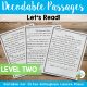 Decodable Passages for Advanced Orton-Gillingham Lessons Level 1 - The ...