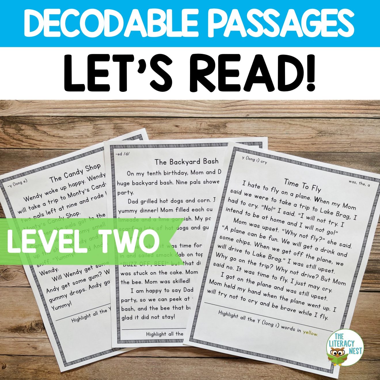 Orton-Gillingham Decodable Passages Level 2 - The Literacy Nest