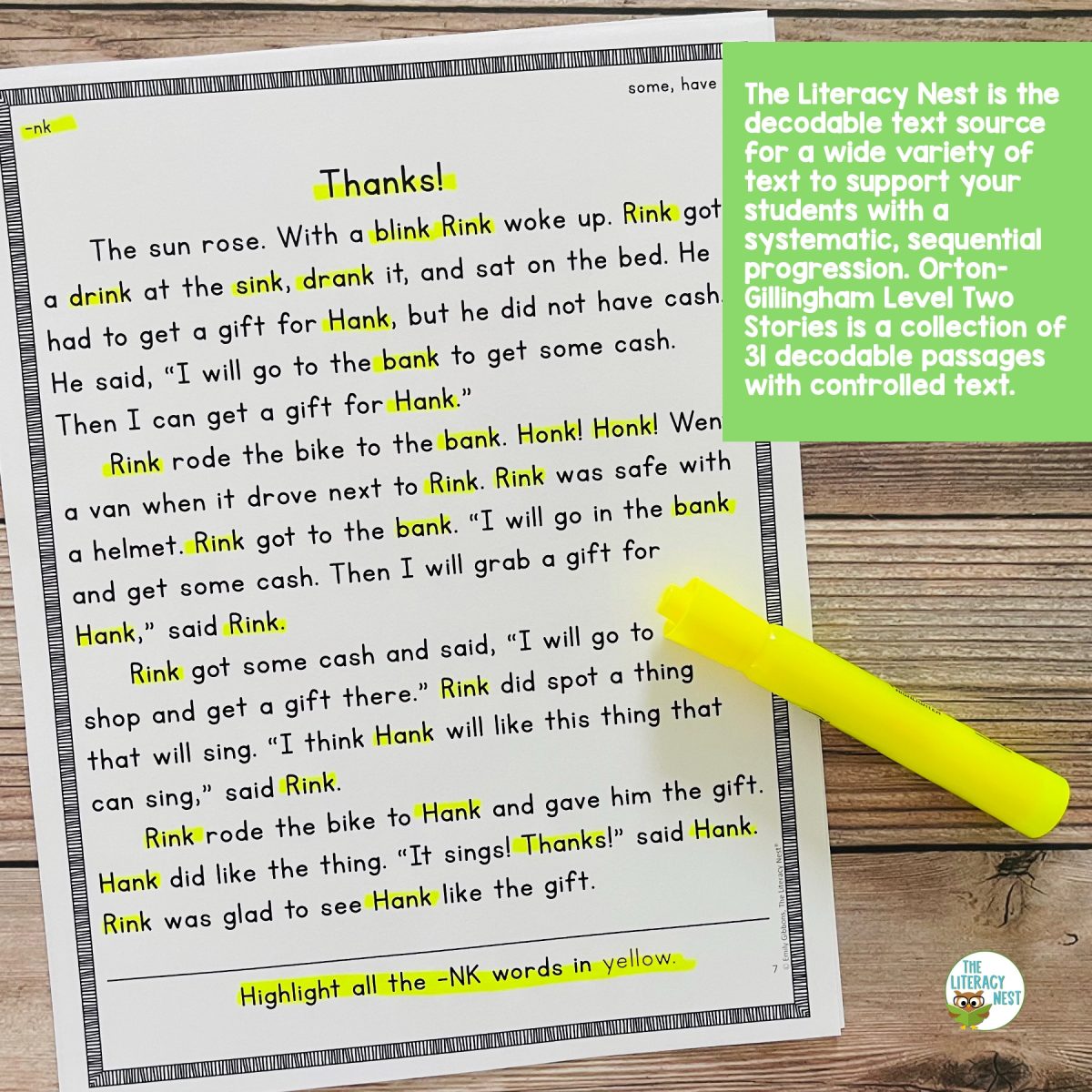 Orton-Gillingham Decodable Passages Level 2 - The Literacy Nest