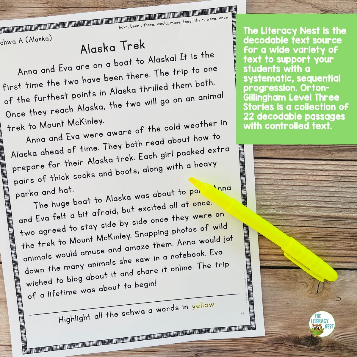 Orton-Gillingham Decodable Passages Level 3 - The Literacy Nest