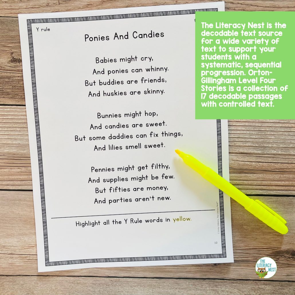 Orton-Gillingham Decodable Passages Level 4 - The Literacy Nest