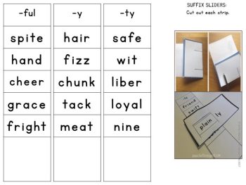 Common Suffixes Morphology for Orton Gillingham Lessons - The Literacy Nest