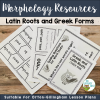 Morphology Activities Latin Roots and Greek Forms - The Literacy Nest