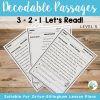 Decodable Passages for Advanced Orton-Gillingham Lessons Level 1 - The ...