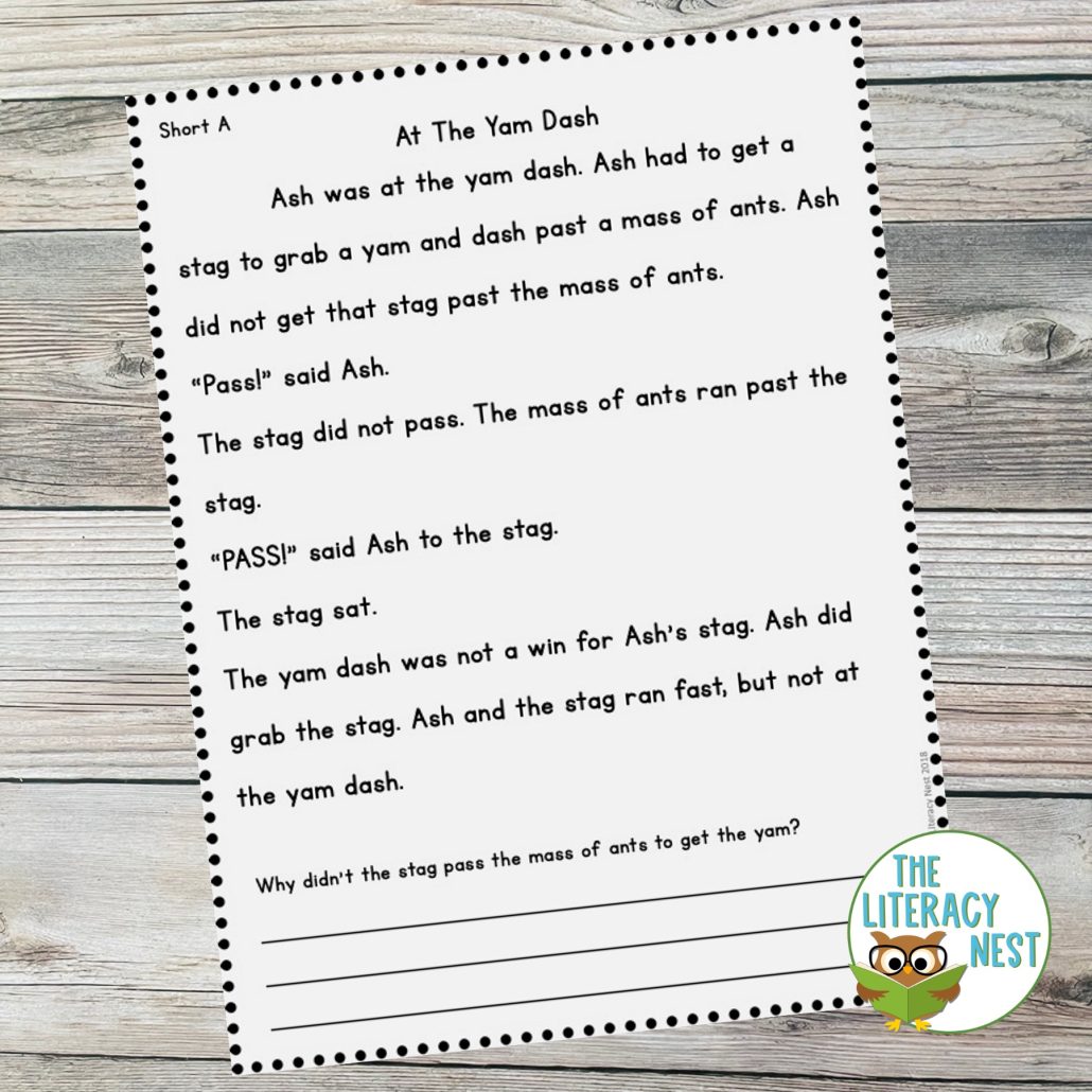 Decodable Passages for Advanced Orton-Gillingham Lessons Level 1 - The ...