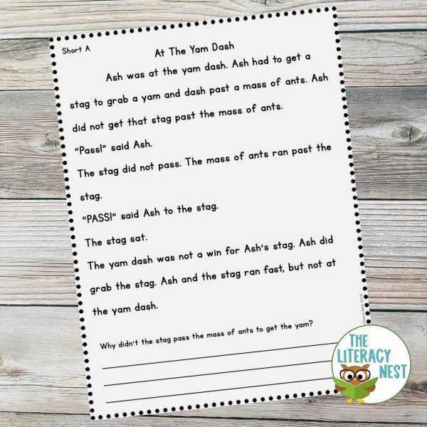 Decodable Passages for Advanced Orton-Gillingham Lessons Level 1 - The ...