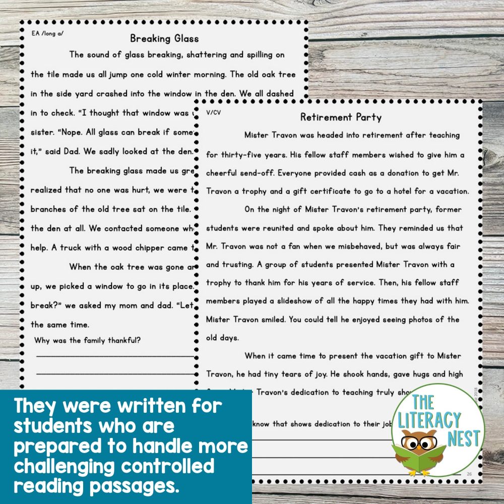 Decodable Passages for Advanced Orton-Gillingham Lessons Level 3 - The ...