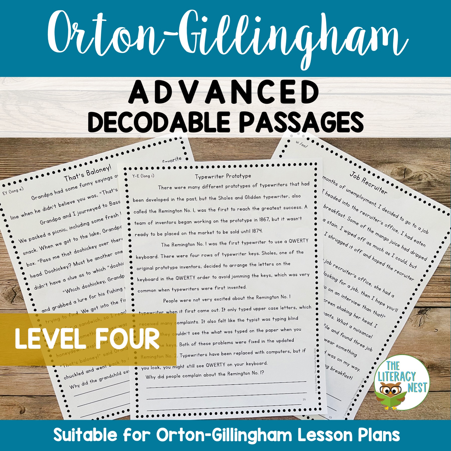 Advanced Orton-Gillingham Activities Sounds of WA - The Literacy Nest