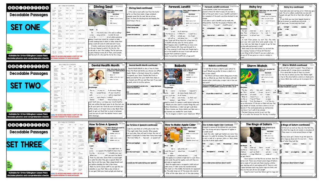 Nonfiction Decodable Texts Bundle to support Science of Reading - The ...