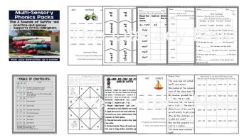 Phonics Packs: Suffix ED | Spelling Practice Literacy Activity ...