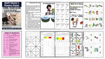 Vowel Teams EE & EA | Orton-Gillingham Multisensory Phonics Activities ...