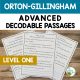 Advanced Orton-Gillingham Decodable Passages Lessons Level 1 - The ...