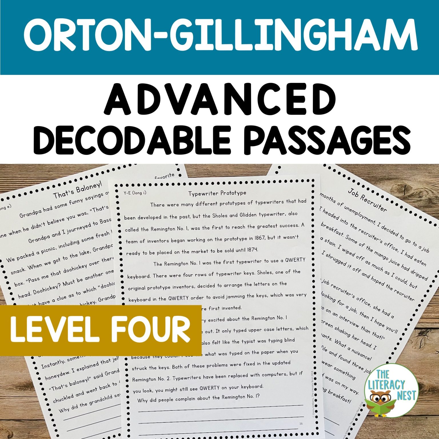 Decodable Word Lists & Sentences for ADVANCED Orton Gillingham Level 2 ...