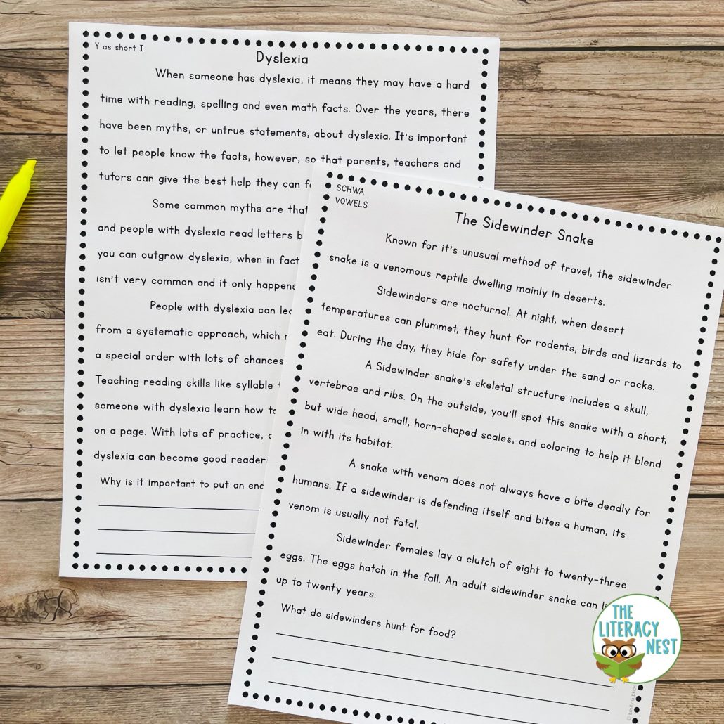 Advanced Orton-Gillingham Decodable Passages Lessons Level 5 - The ...