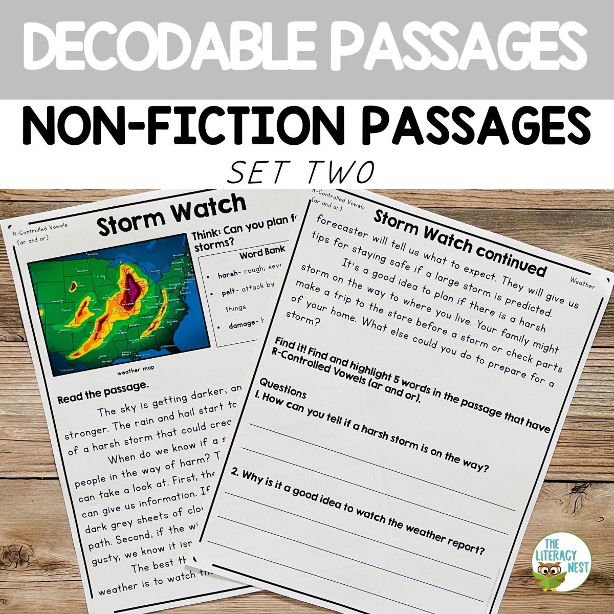 Level 1 Decodable Passages for Orton-Gillingham Lessons - The Literacy Nest