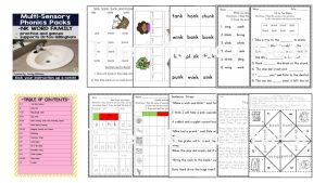 Phonics Packs: -NK Glued Sounds | Multisensory Phonics Approach Orton ...