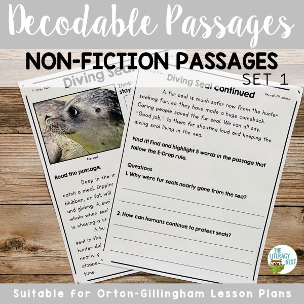Nonfiction Decodables Supports Science of Reading Set 1 - The Literacy Nest