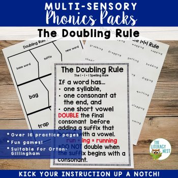 Orton-Gillingham Spelling Rule: Y Rule Multisensory Practice - The ...