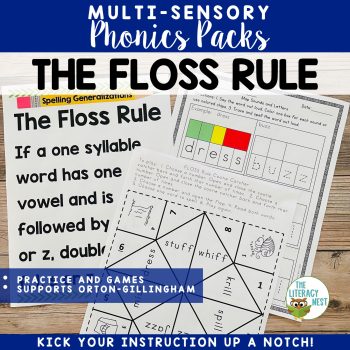 Orton-Gillingham Spelling Rules: Floss Rule FLSZ Multisensory Practice ...