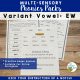 EW Variant Vowels | Orton-Gillingham Multisensory Phonics Activities ...