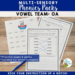 Vowel Team Activities EIGH for Orton-Gillingham Lessons - The Literacy Nest