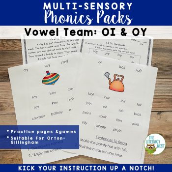 Diphthongs OI and OY Activities for Orton-Gillingham Lessons - The ...