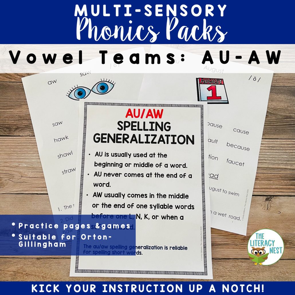 Vowel Teams EE & EA | Orton-Gillingham Multisensory Phonics Activities ...