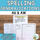 AU and AW Spelling Rules for Orton-Gillingham Lessons - The Literacy Nest