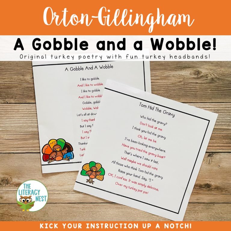 November Poems for Reading Fluency Practice - The Literacy Nest