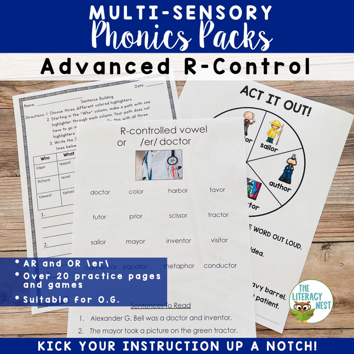 Advanced R-Controlled Vowels: AR OR | Orton-Gillingham Multisensory ...